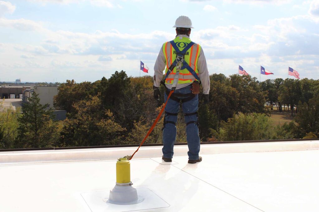 Permanent Fall Protection Systems | Texas Roof Management INC